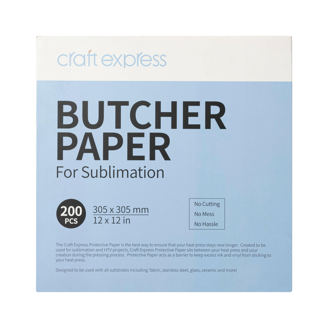 Craft Express Butcher Paper 12" x 12" - 200 Pack – The Craft Room